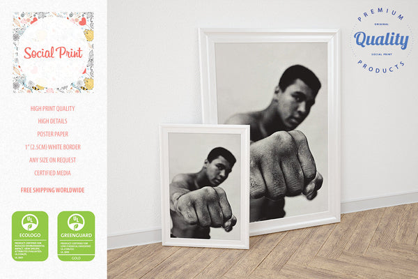 Muhammad ALI Poster, Fist - SocialPrint